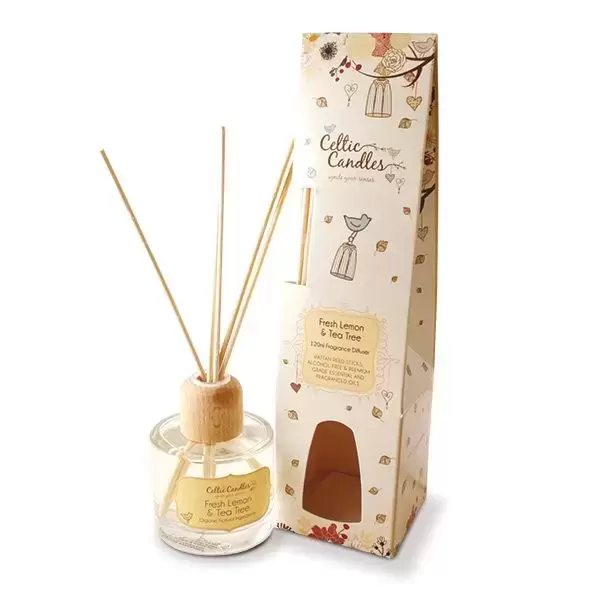 Celtic Candles Lemon & Tea Tree Reed Diffuser - Fernhill Garden Centre