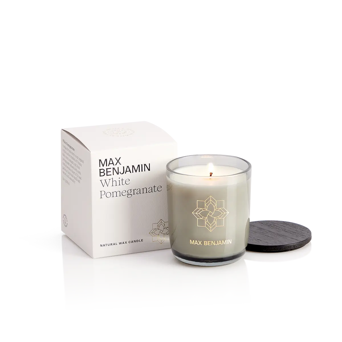 Max Benjamin Luxury Candle White Pomegranate 210g - Fernhill Garden Centre